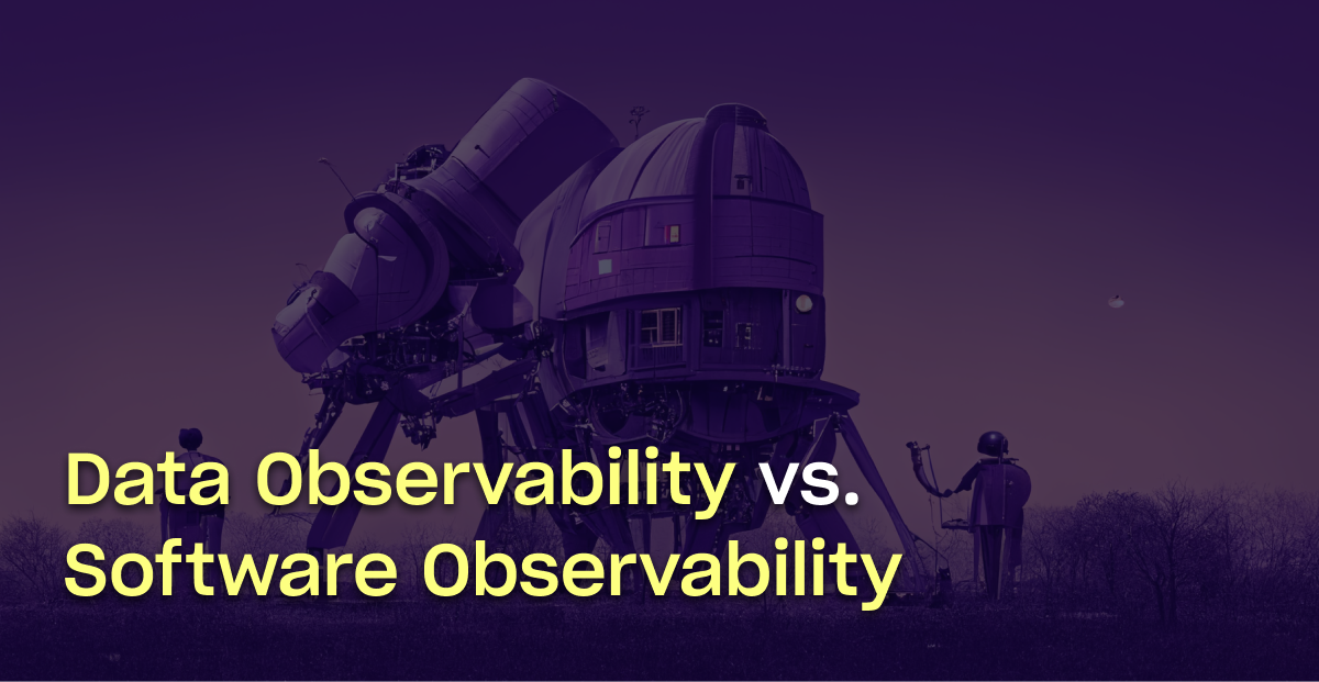 Data Observability vs. Software Observability | Metaplane